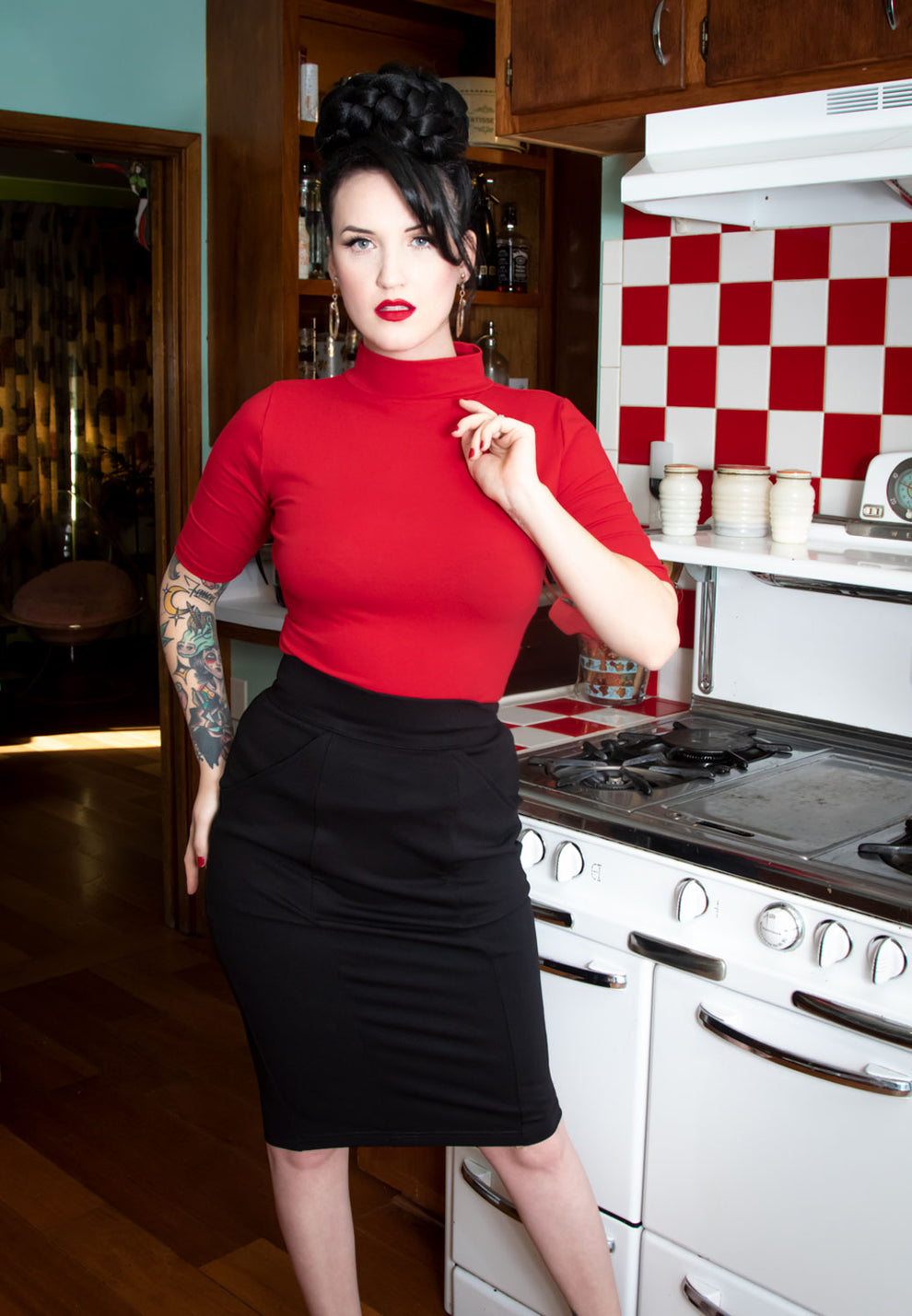 Denise Top - Red – Heart of Haute